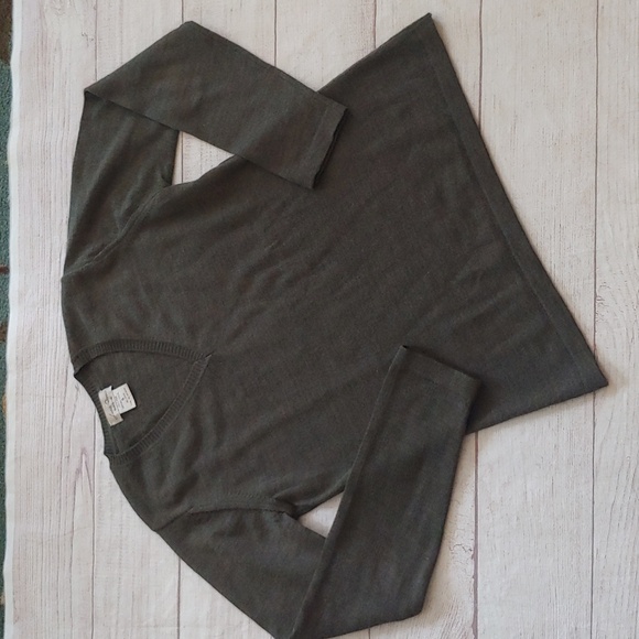 linea donna | Sweaters | Linea Donna Muted Olive Green Merino Wool ...
